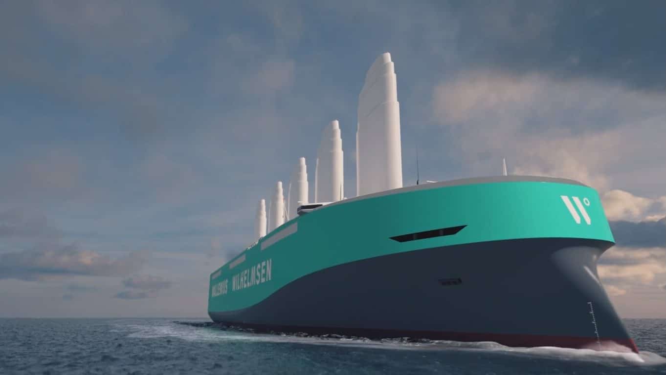 El primer barco Ro-Ro propulsado a viento navegará desde 2025