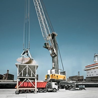 Grúas refuerzan operaciones de graneles sólidos en Paranaguá
